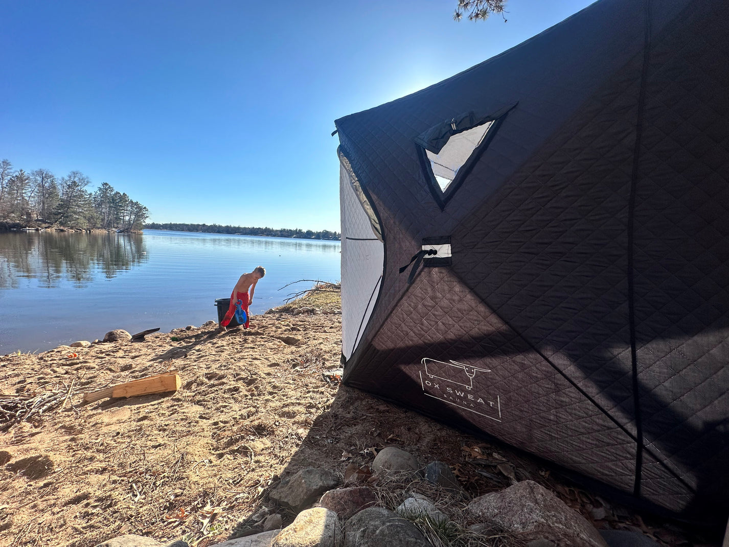 The Lodge Sauna Tent - Basic Package (6-8 Person Sauna) – Ox Sweat Sauna